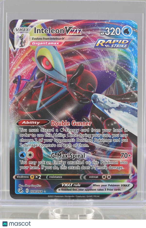 Inteleon VMAX 2021 Pokemon TCG Fusion Strike #79 – Humble Trading Cards